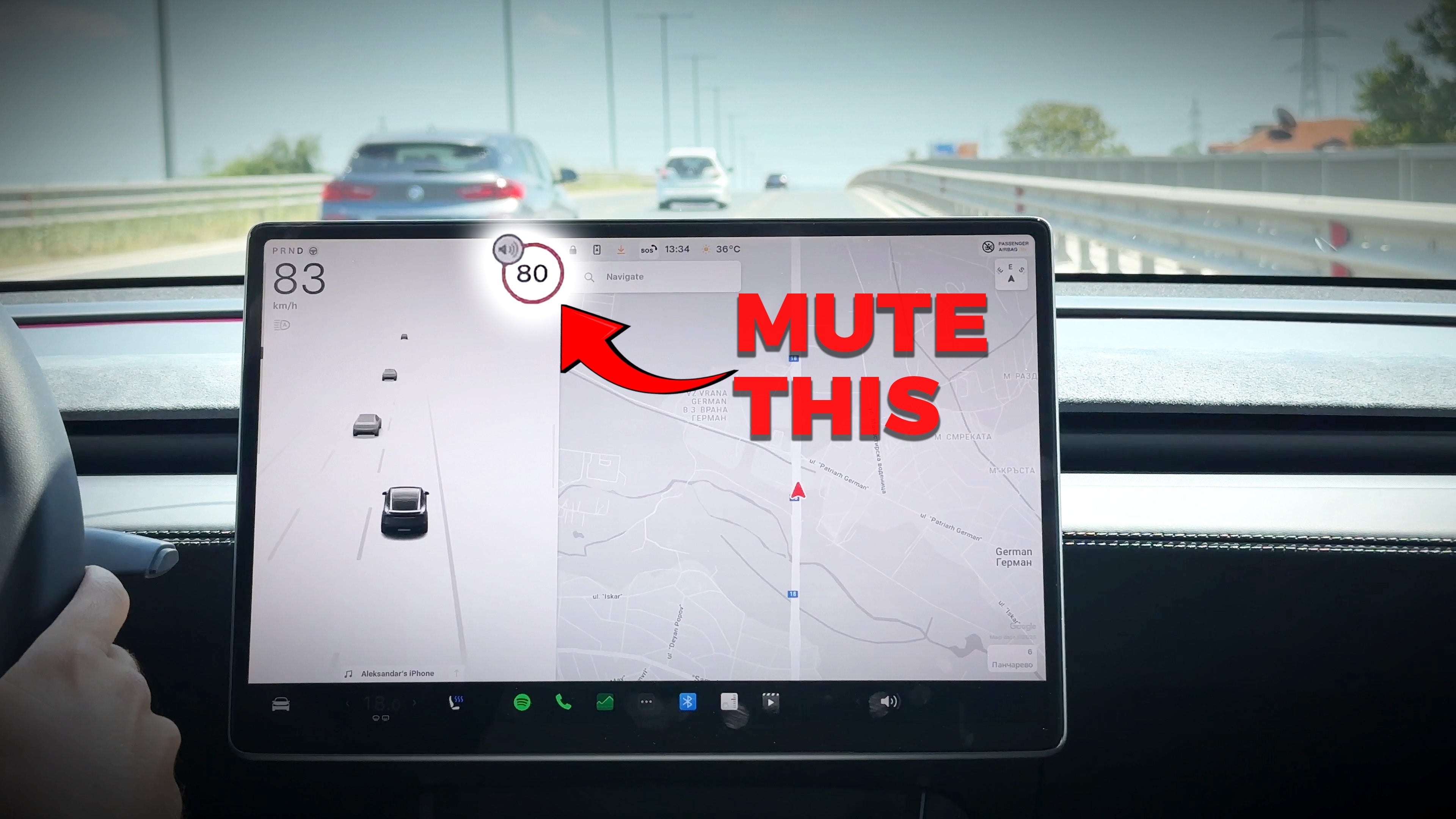 How to mute Tesla’s Intelligent Speed Assist?